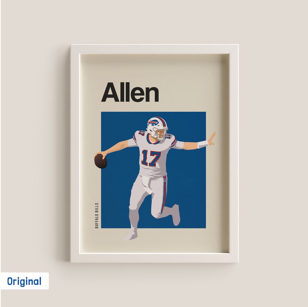 Josh Allen Printable Poster, Download Buffalo Bills, Josh Allen Wall ...