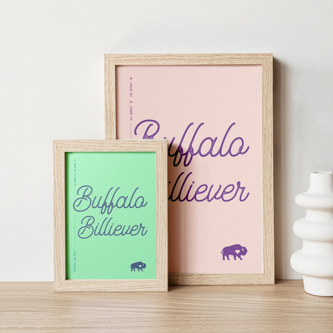 Billieve, Buffalo Bills Printable Poster, Buffalo NY, Download & Print ...