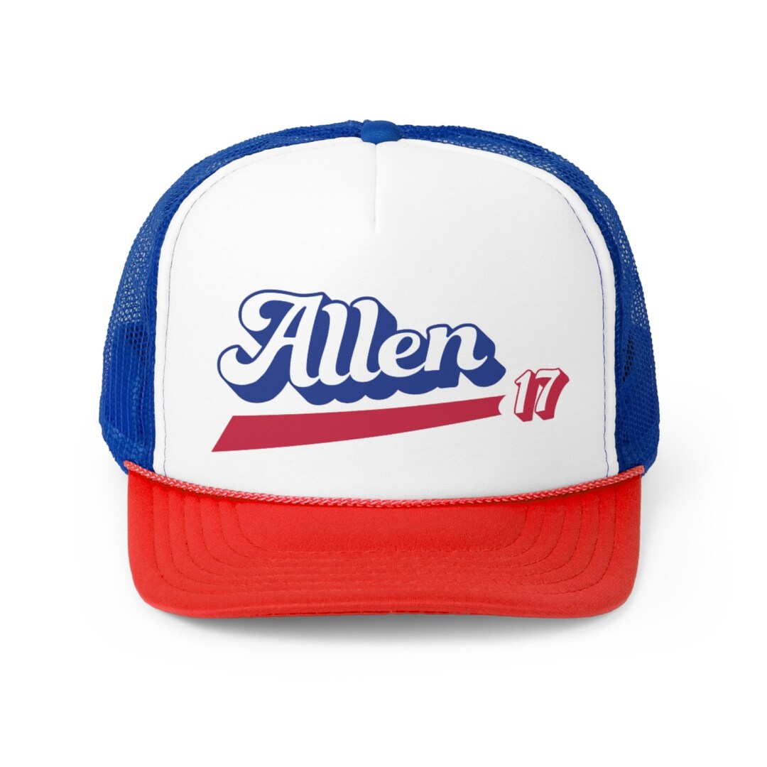 Buffalo Bills Josh Allen Trucker Hat, Modern Retro Buffalo Game Day Hat ...