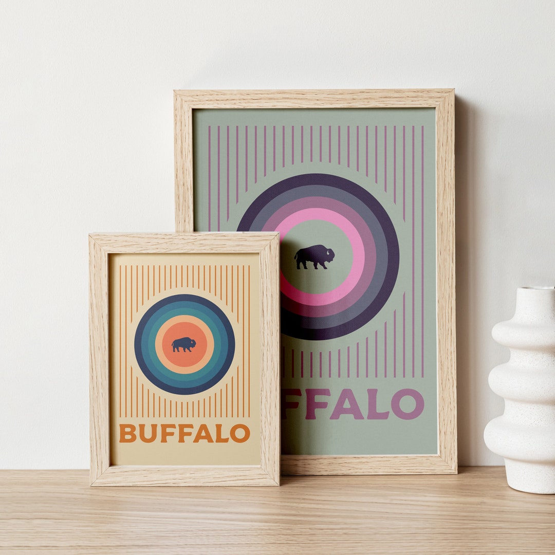 Buffalo Printable Art, Vintage Style, Download Buffalo Bills Decor ...