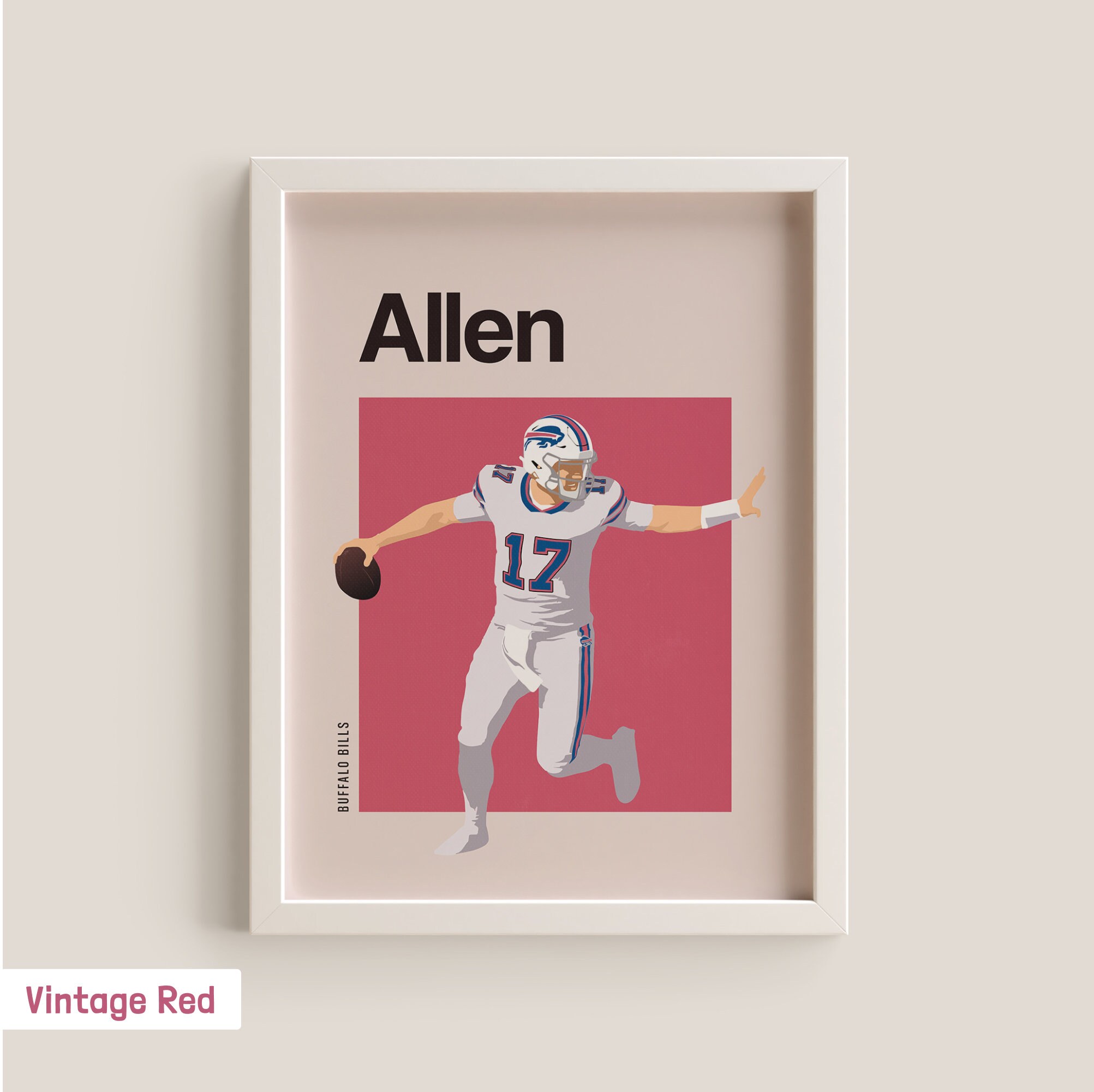 Josh Allen Printable Poster, Download Buffalo Bills, Josh Allen Wall ...