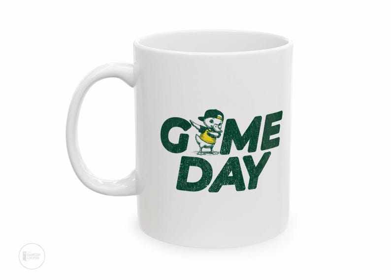 Duck Mascot Football Gameday Coffee Mug - Trendy Ceramic 11oz - Etsy