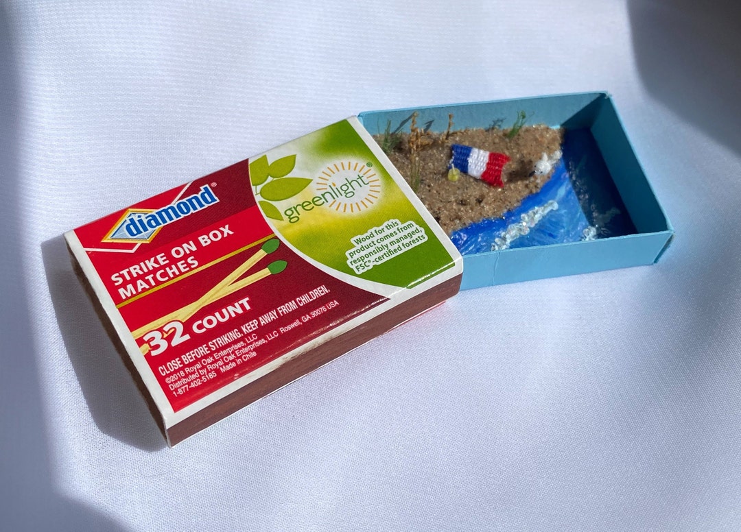 Matchbox Scene Beach Scene With Shorebird - Etsy