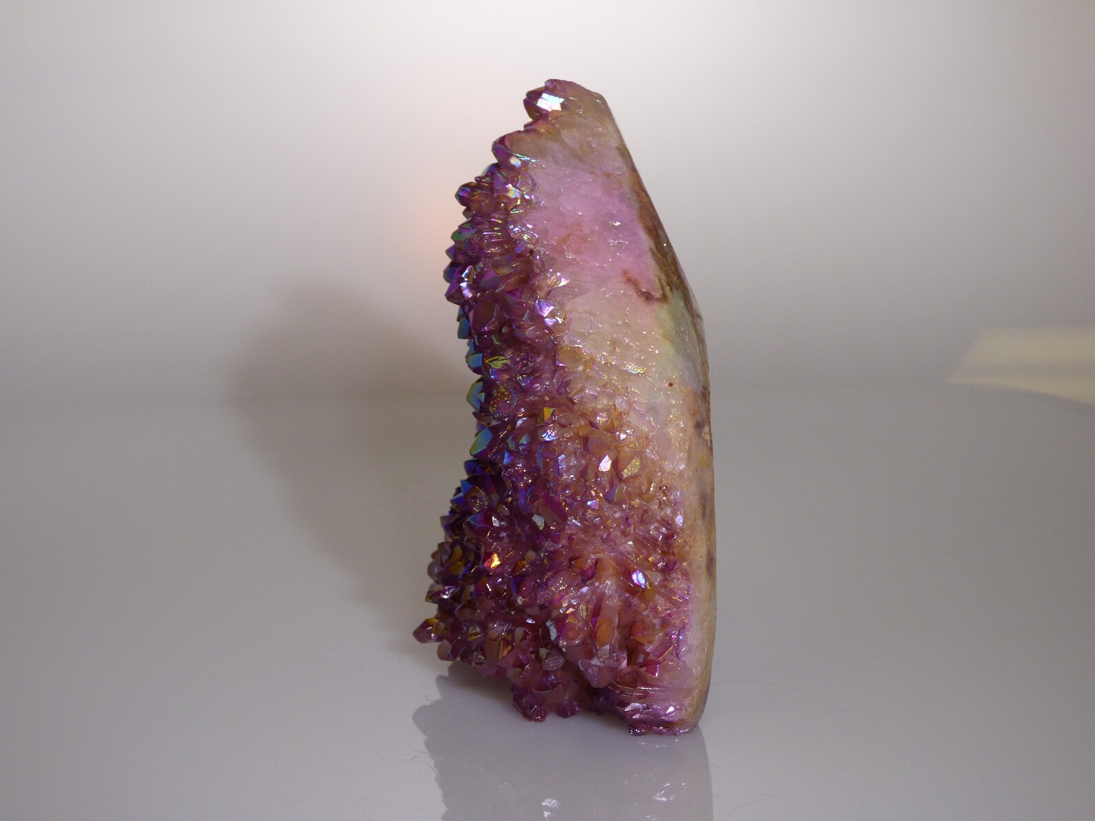 XL Angel Aura Quartz Cluster Freeform | Aura Lite Geode Tower | Deep ...