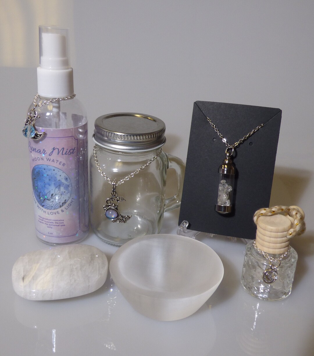 Moon Water Kit | Lunar Energy Charging Set | Moon Phase Ritual Bundle ...