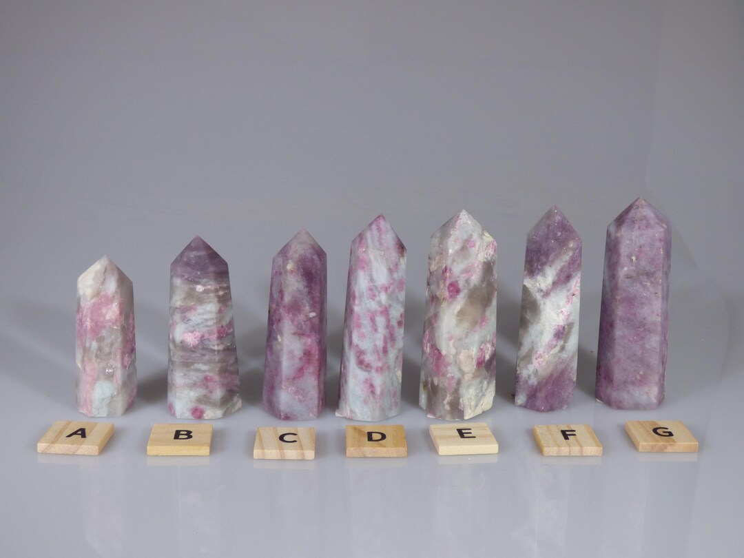 Pink Tourmaline Crystal Tower Generator | Polished Rubellite Point With ...