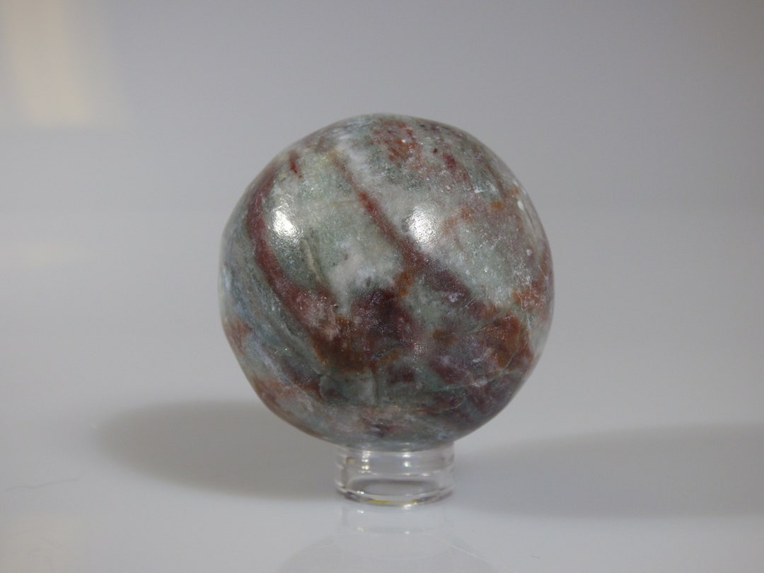 Small Serpentine Sphere - Sage & Brown. Bastite, Bowenite, Verd-antique ...
