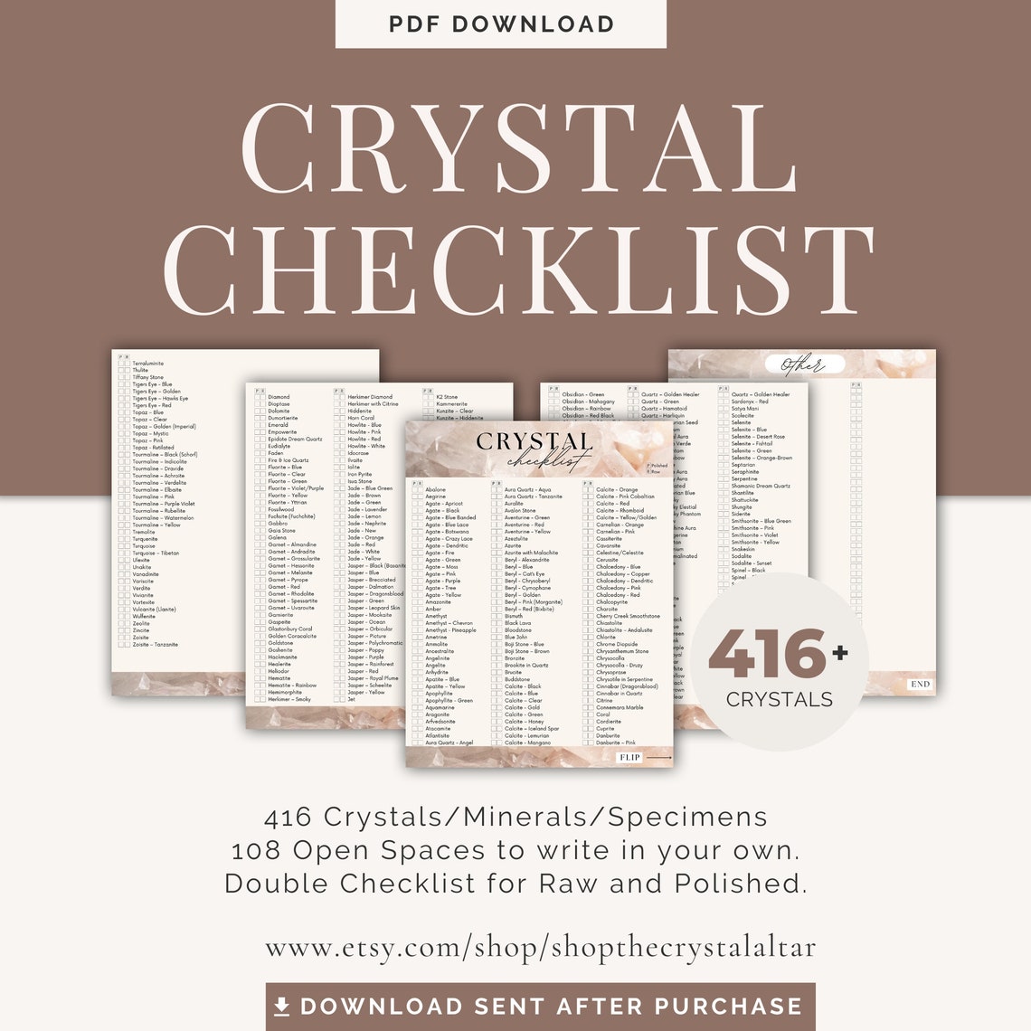 Crystal Checklist Download- Digital Checklist - Digital Organization ...