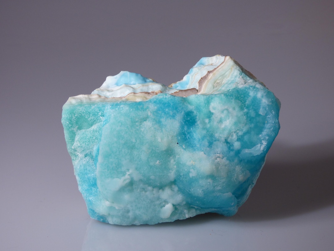 Natural Blue Aragonite Specimen | Large Raw “bubble” Blue Arragon Spar ...