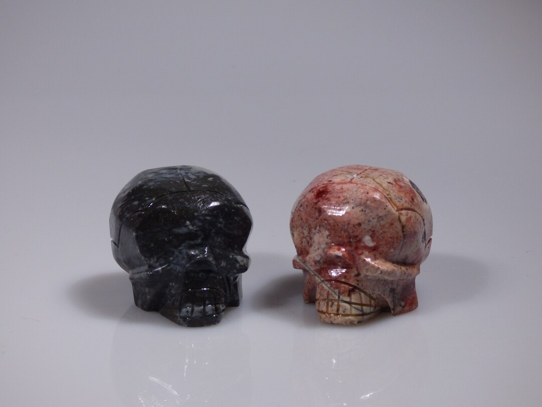 2” Soapstone Skull Carving | Steatite Crystal | Agalite Soap Rock ...