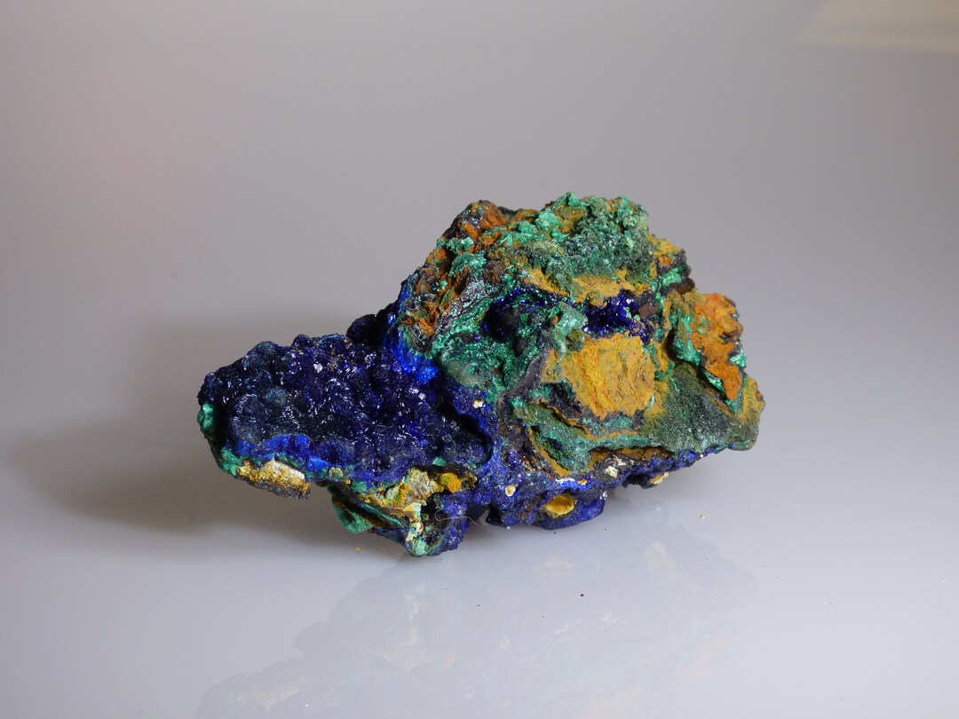 Azurite With Malachite & Chrysocolla Mineral, Chessylite Specimen ...