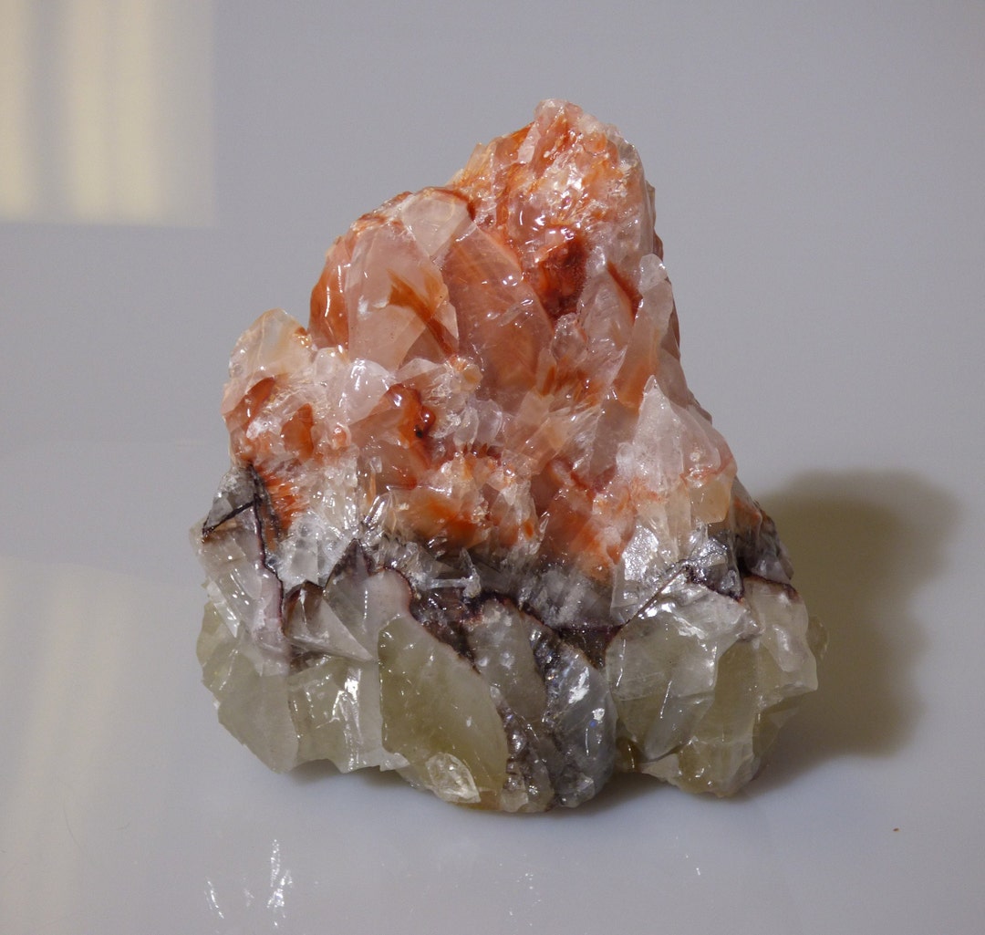 Large Raw Tri Color Calcite Natural Crystal | Apache Calcite Stone ...