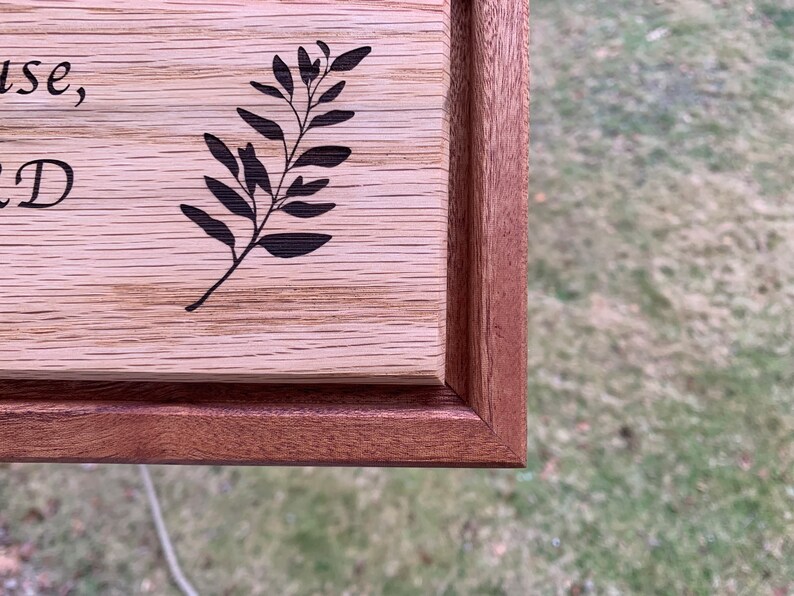 As for My and My House - Joshua 24:15 - Laser Engraved Scripture Art ...