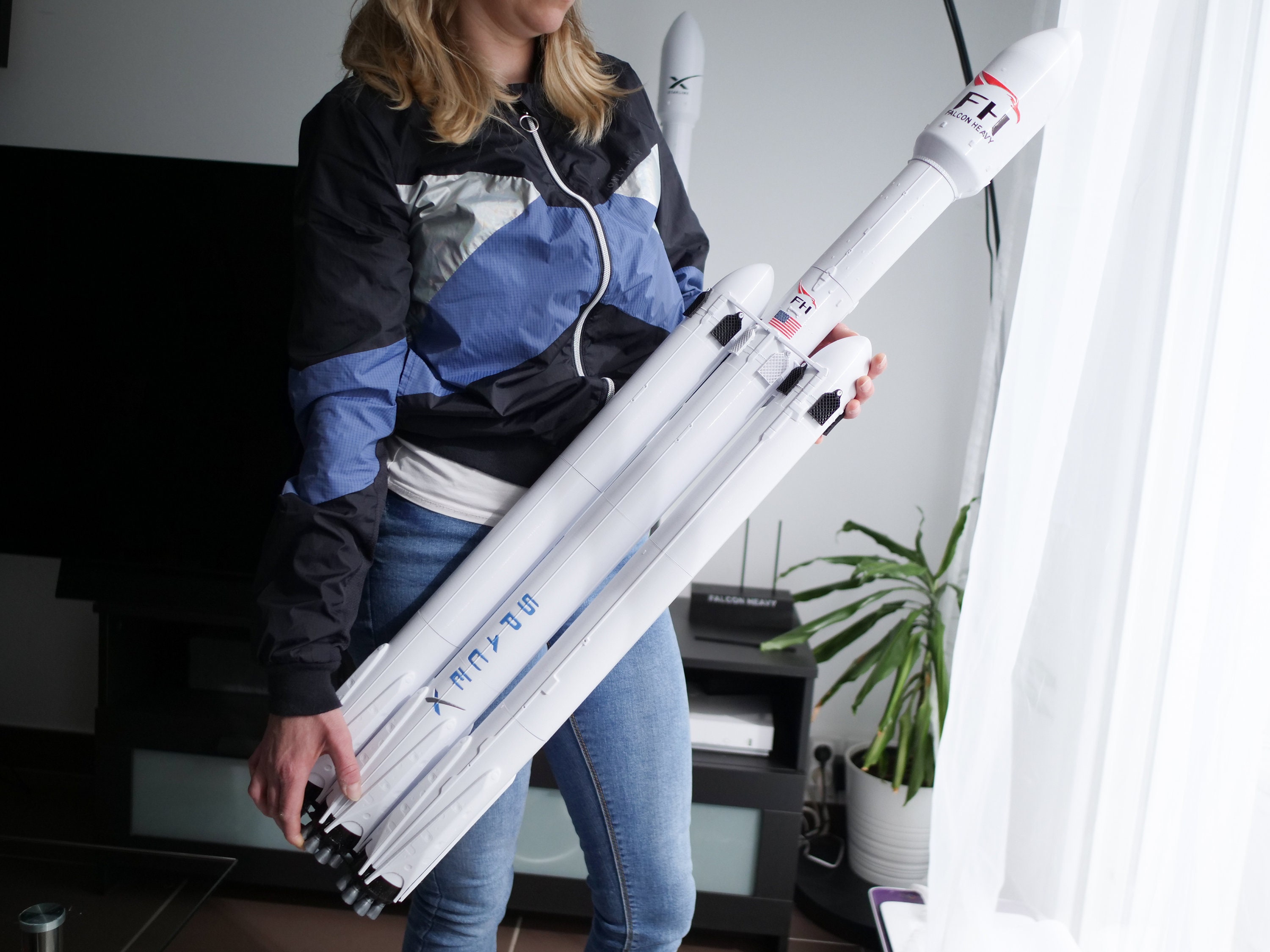 Falcon Heavy Model 168 Spacex 103cm 40inches Etsy