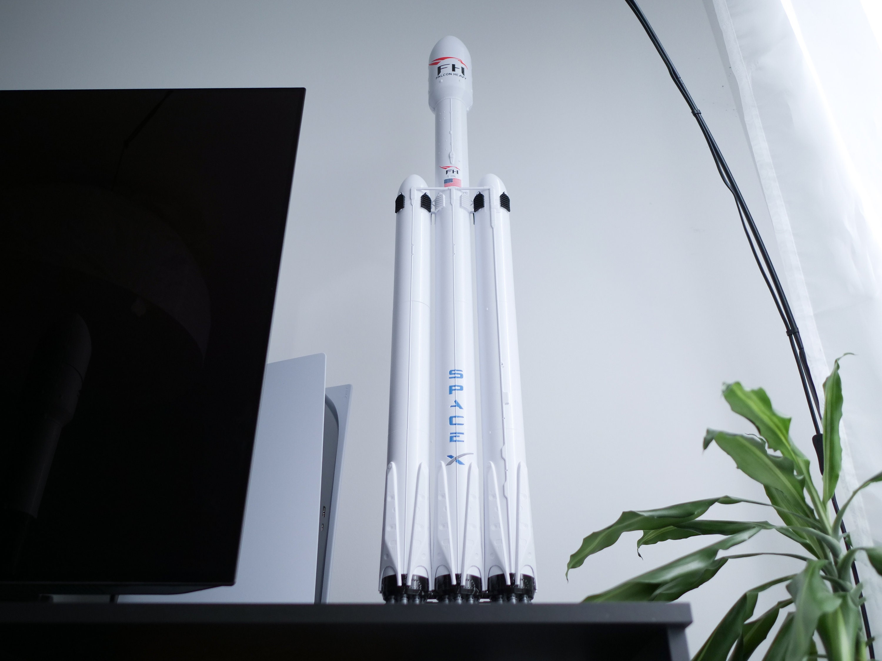 Falcon Heavy Model 1:68 Spacex 103cm / 40inches - Etsy