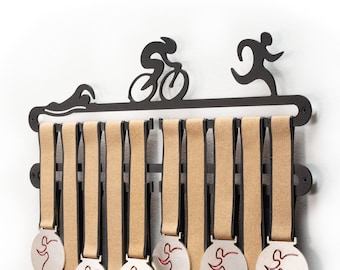 Triathlon Medal Rack - Etsy