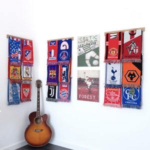 Sport Scarfs Display Rack Football Soccer Scarves Display - Etsy