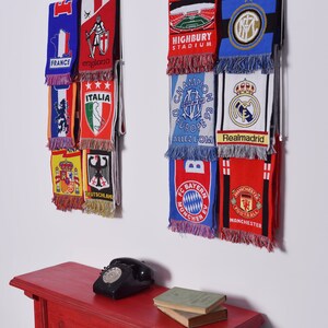 Sport Scarfs Display Rack Football Soccer Scarves Display - Etsy