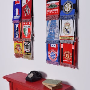 Sport Scarfs Display Rack Football Soccer Scarves Display - Etsy