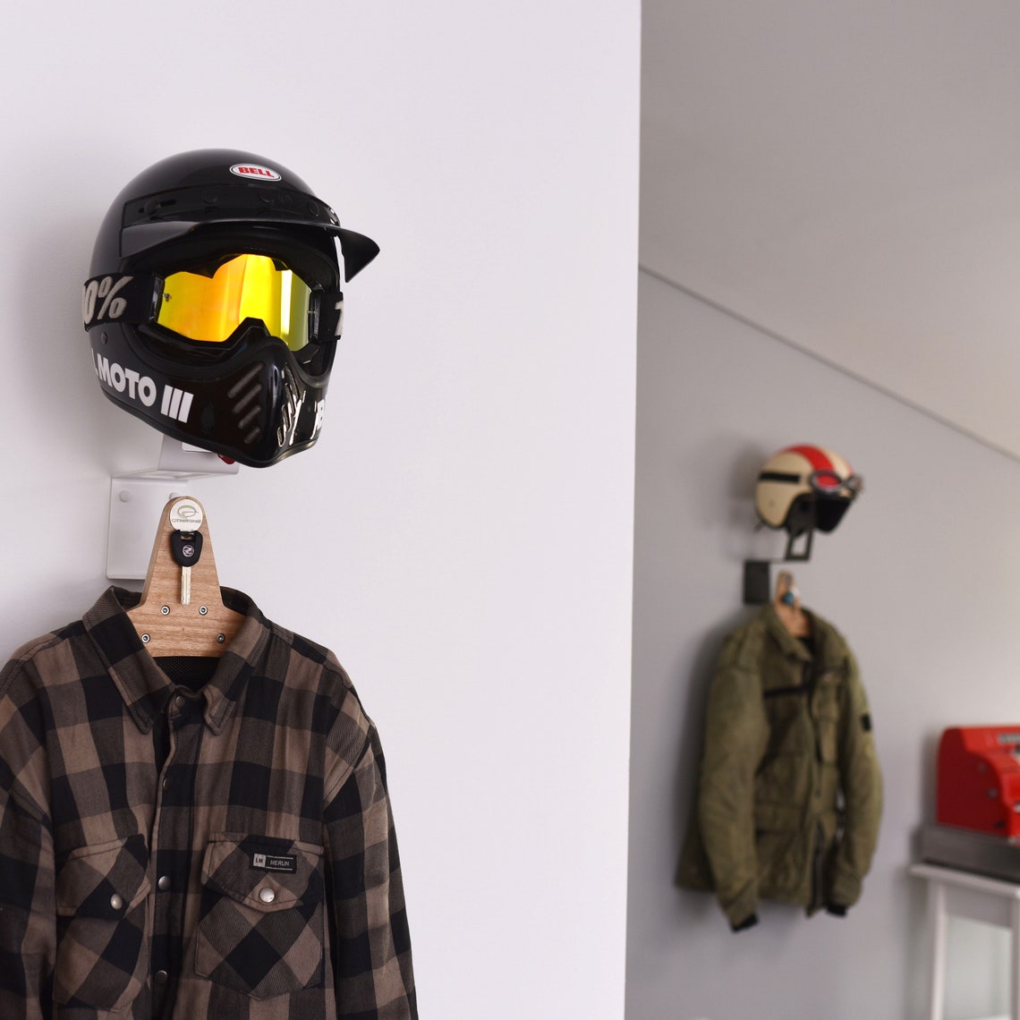 Helmet Rack Holder Motorcycle Gear Rack Hanger All-in-one - Etsy