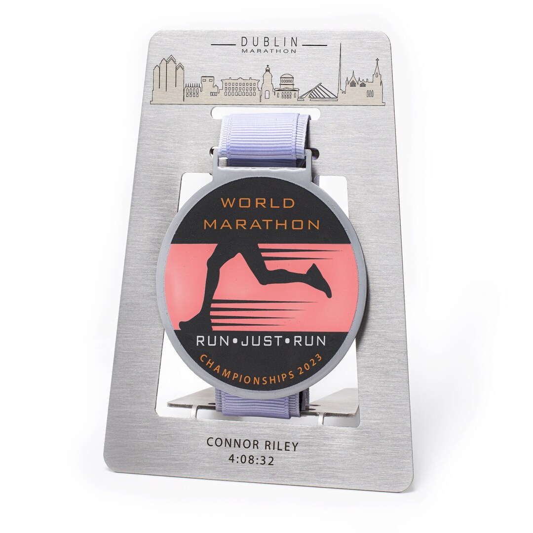 Dublin Marathon Medal Display Personalized High-quality Stainless Steel ...