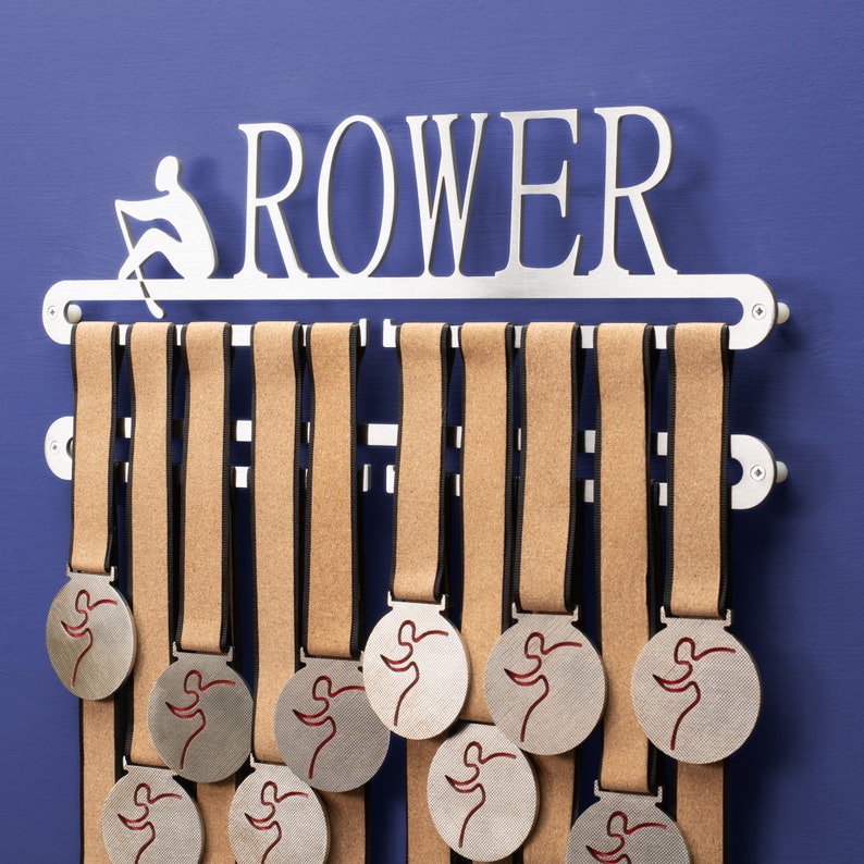 Rowing Medal Display Doble Hanger, Rower Medal Hanger, Medal Display ...