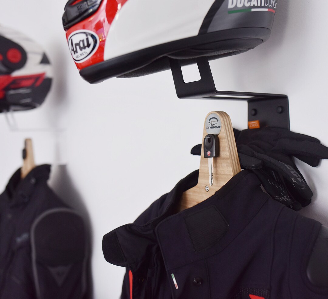 Helmet Rack Holder Motorcycle Gear Rack Hanger All-in-one Solution for ...