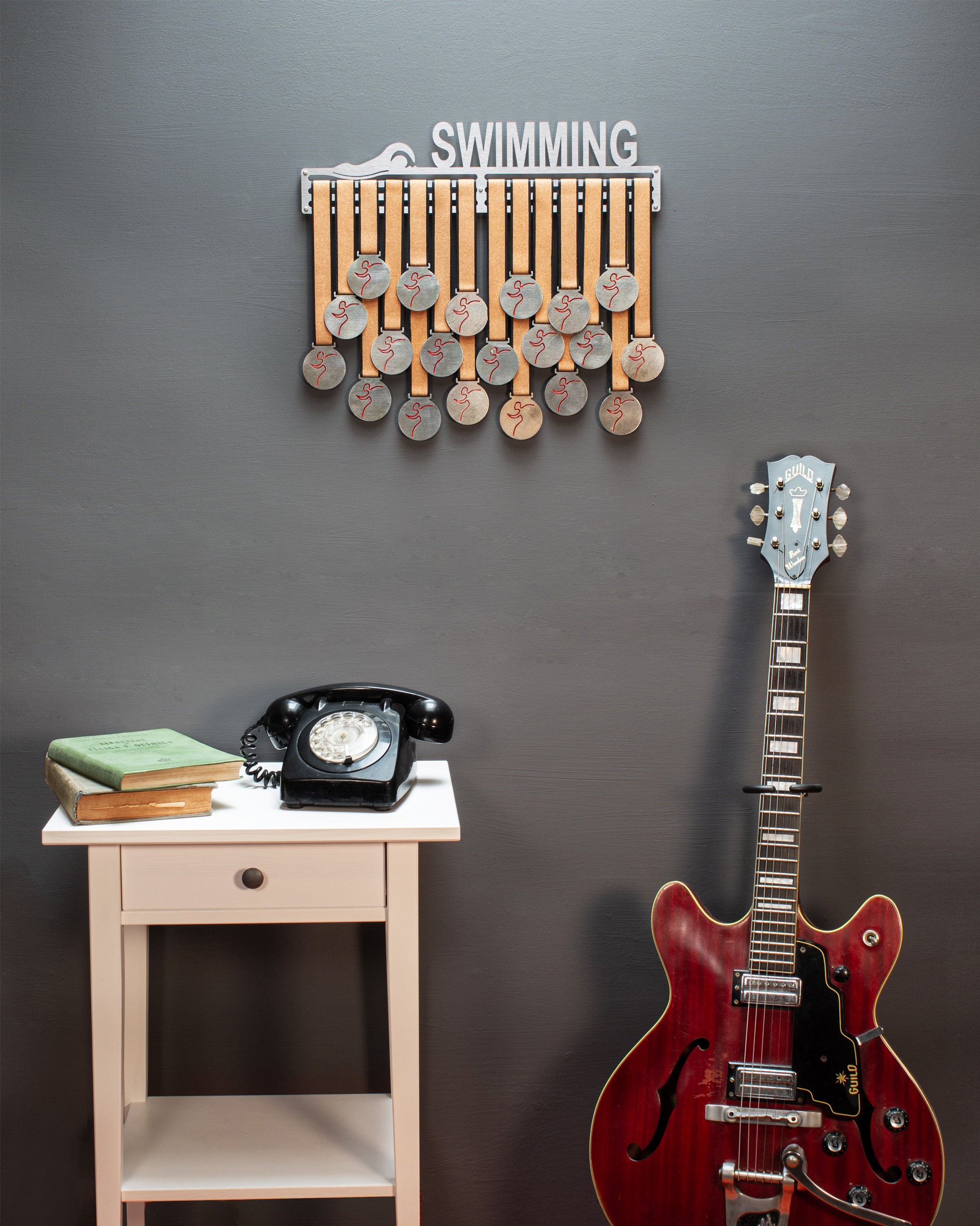 Swimming Medal Display, Medal Hanger Holder Display Rack 450mm, Medal ...