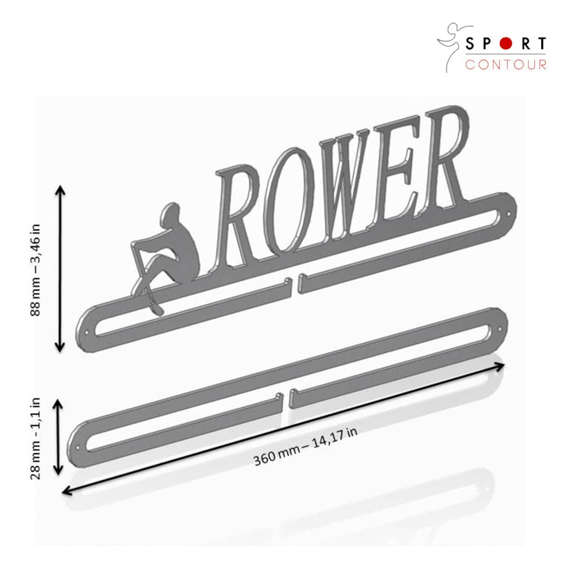 Rowing Medal Display Doble Hanger, Rower Medal Hanger, Medal Display ...