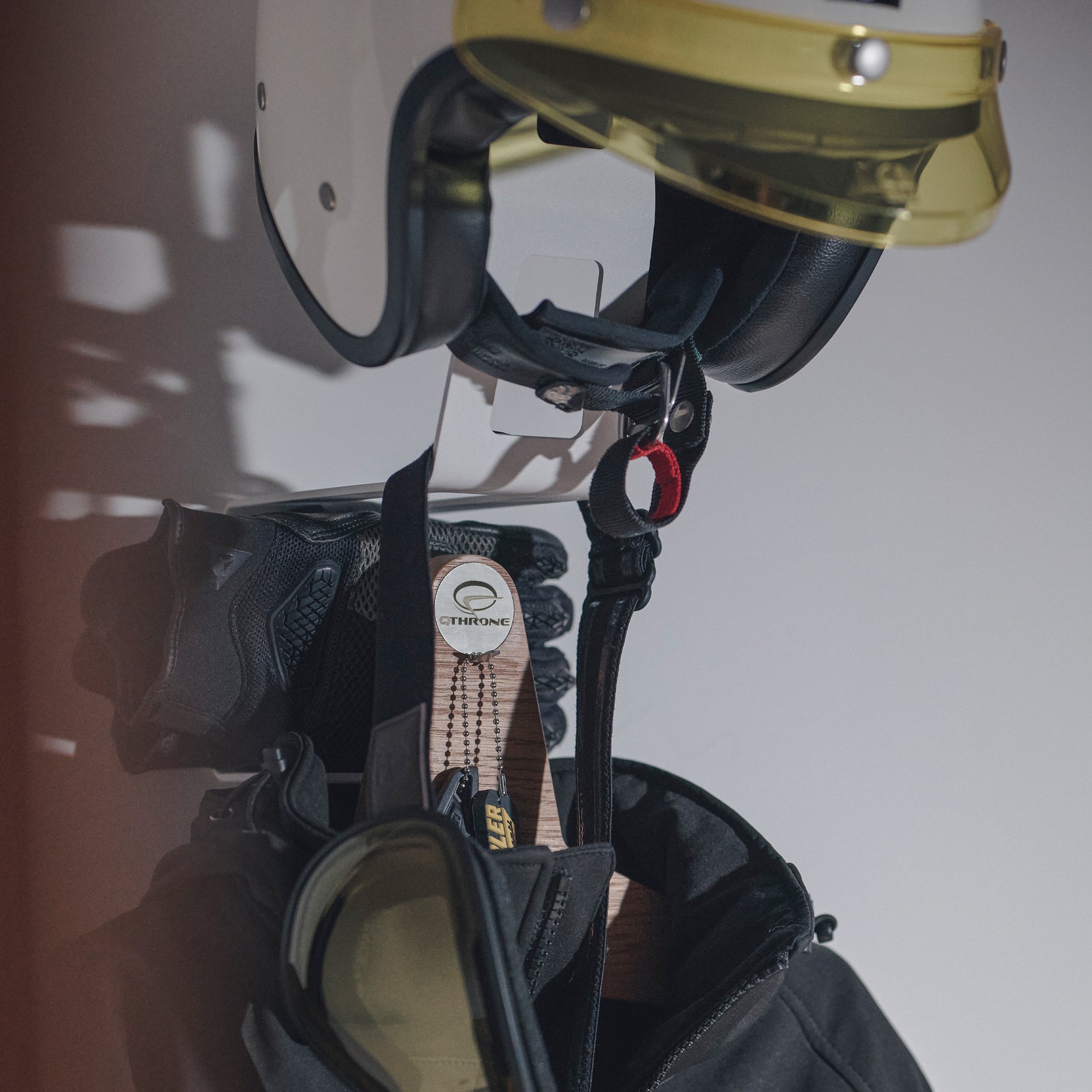 Helmet Stand Holder Hanger | Motorcycle Gear Rack Hanger | All-in-one ...