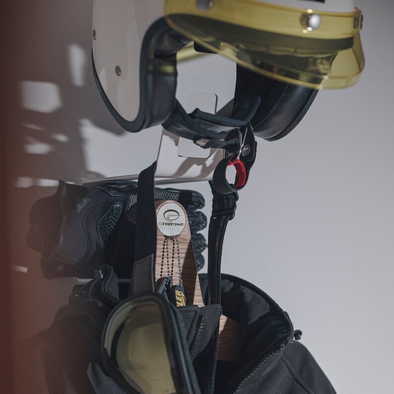 Helmet Stand Holder Hanger Motorcycle Gear Rack Hanger All-in-one ...