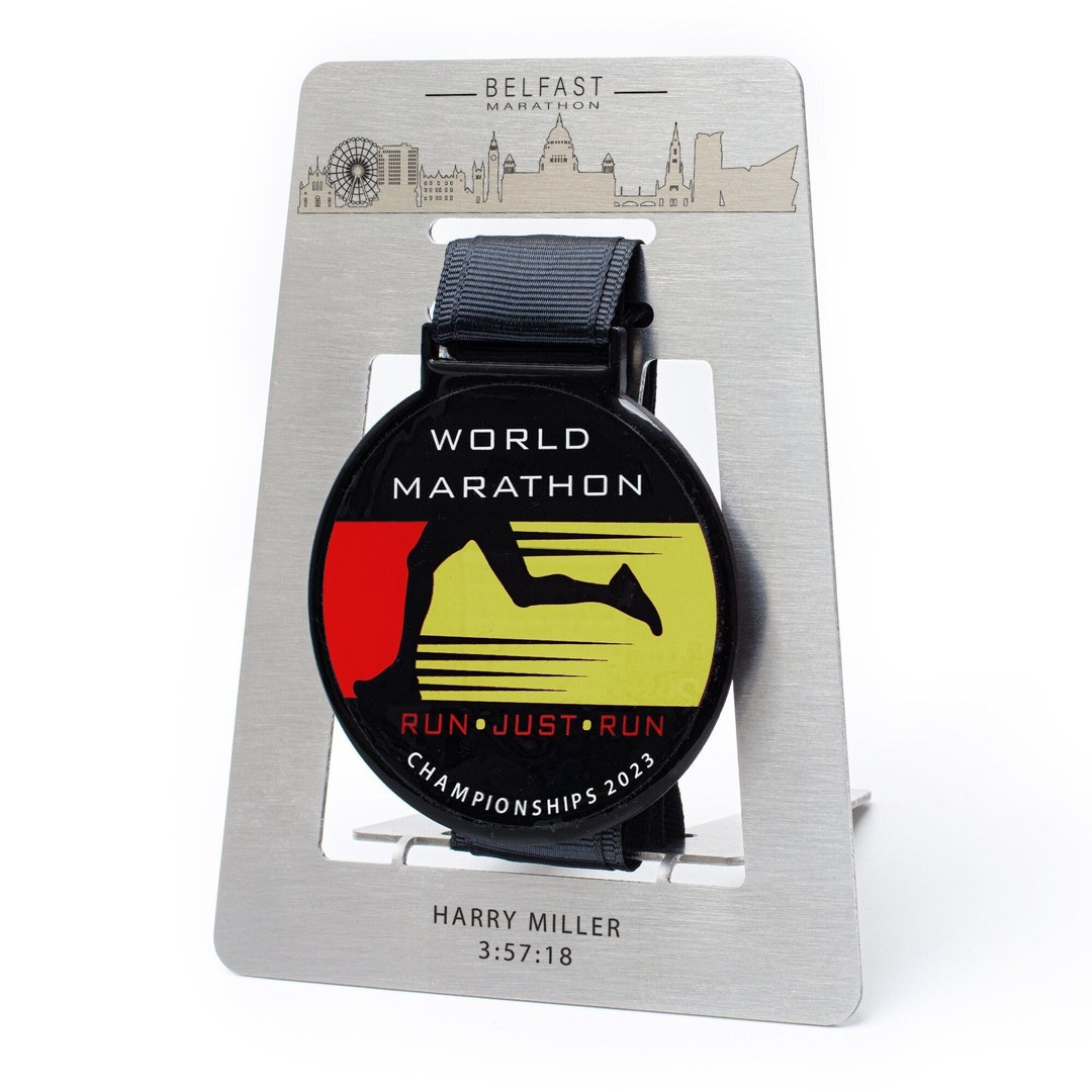 Belfast Marathon Medal Display Personalized - High-quality Stainless ...
