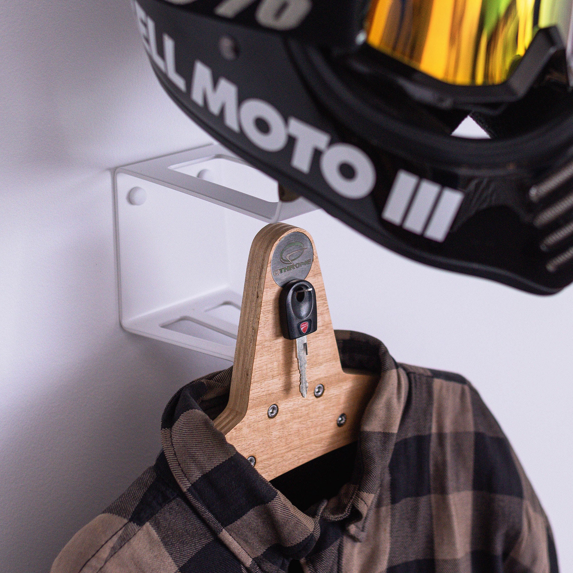 Helmet Stand Holder Hanger Motorcycle Gear Rack Hanger All-in-one ...