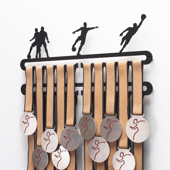 Football Soccer Medal Display Double Hanger Medal Hanger - Etsy