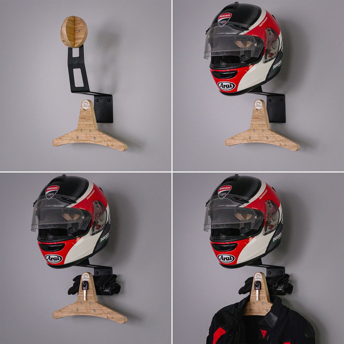 Helmet Rack Holder Motorcycle Gear Rack Hanger All-in-one - Etsy