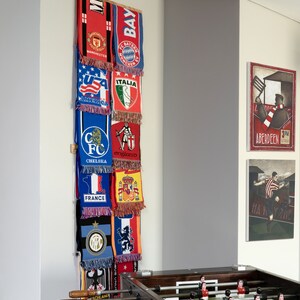 Sport Scarfs Display Rack Football Soccer Scarves Display - Etsy