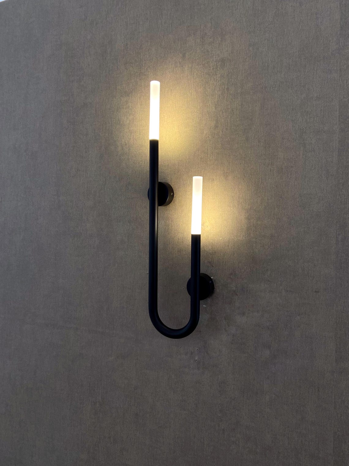 Black Led Wall Sconce, Minimalist Wall Sconce, Contemporary Sconce ...