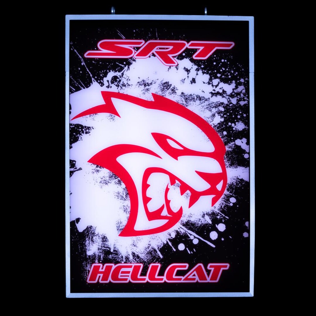 Dodge Hellcat Sign, Officially Licensed Dodge Product, Dodge Hellcat ...