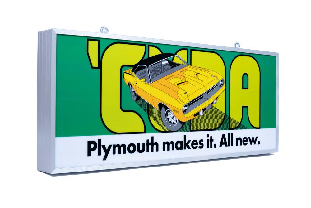 Plymouth Cuda Sign, Officially Licensed Chrysler Plymouth Product ...