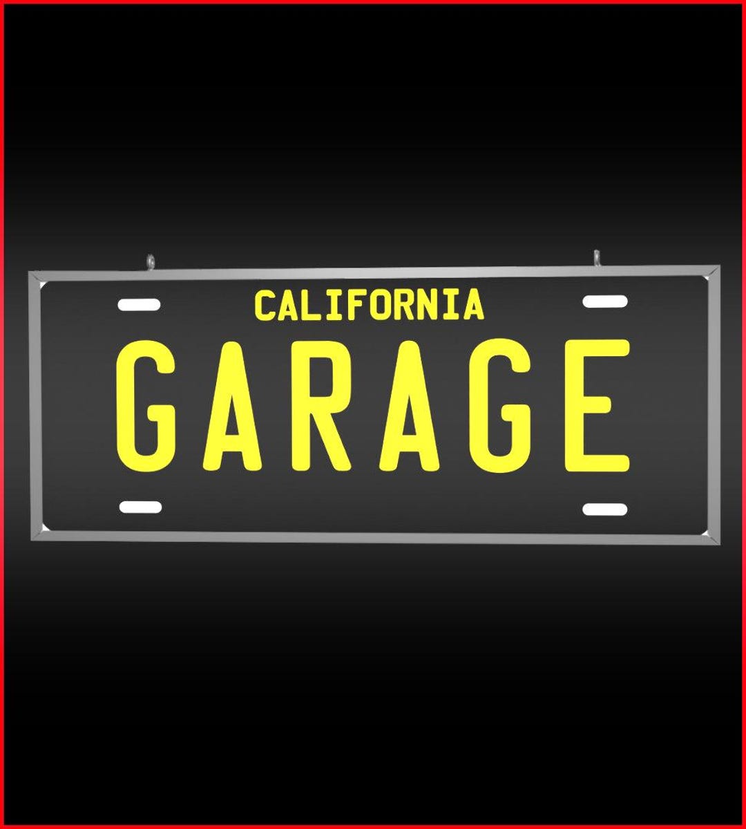 California Garage License Plate (30 Inch) - Etsy