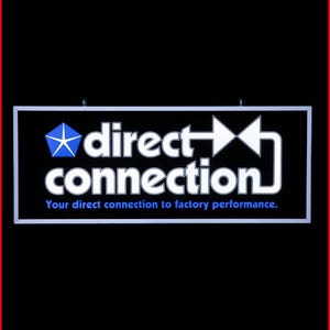 Mopar Direct Connection 30 Inch Backlit LED Lighted Sign Mopar ...