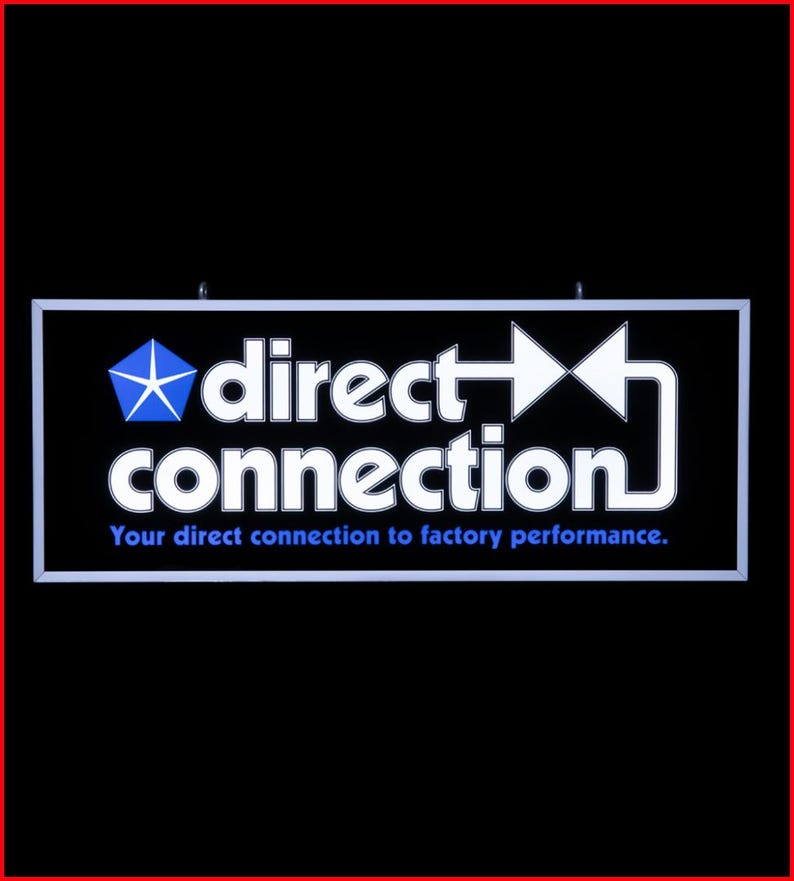 Mopar Direct Connection 30 Inch Backlit LED Lighted Sign Mopar ...