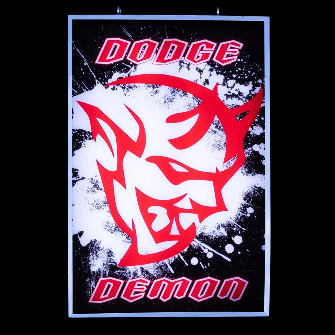 Dodge Demon Sign, Officially Licensed Dodge Product, Dodge Demon Metal ...