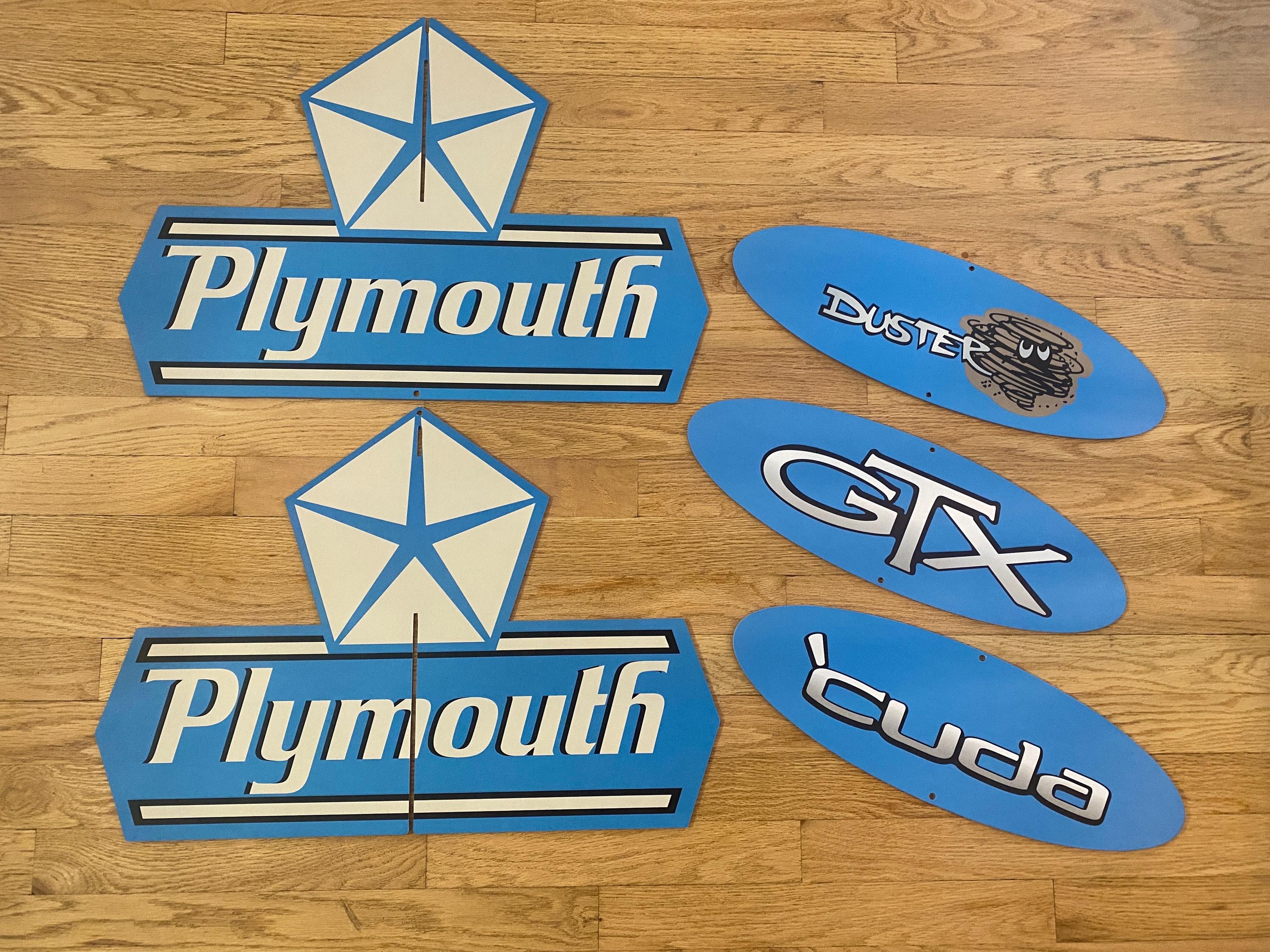 Plymouth Sign – 24 X 17 Ceiling Dangler | Officially Licensed Decor ...