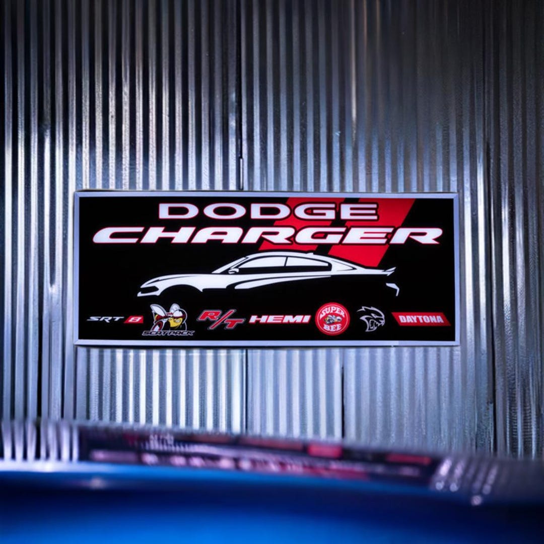 Dodge Charger Sign, Officially Licensed Dodge Product, Dodge Charger ...