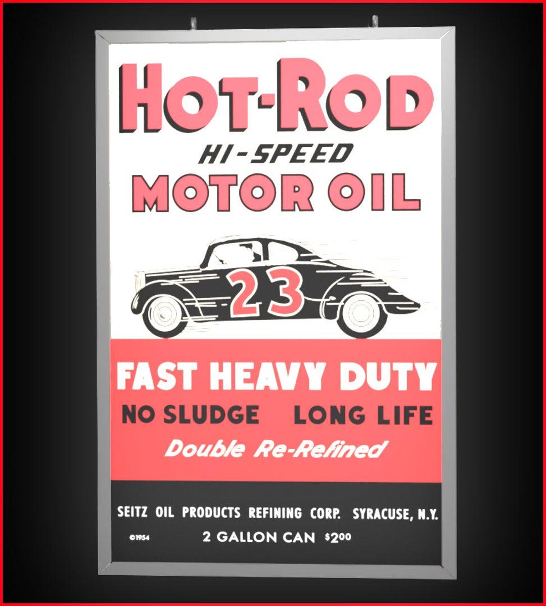 Hot Rod Motor Oil (24 Inch) - Etsy