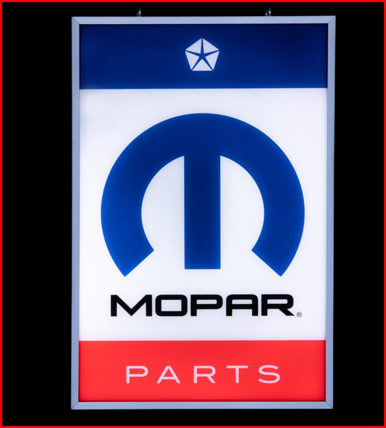 Mopar Parts Vertical 24 Inch Backlit LED Lighted Sign Mopar Performance ...