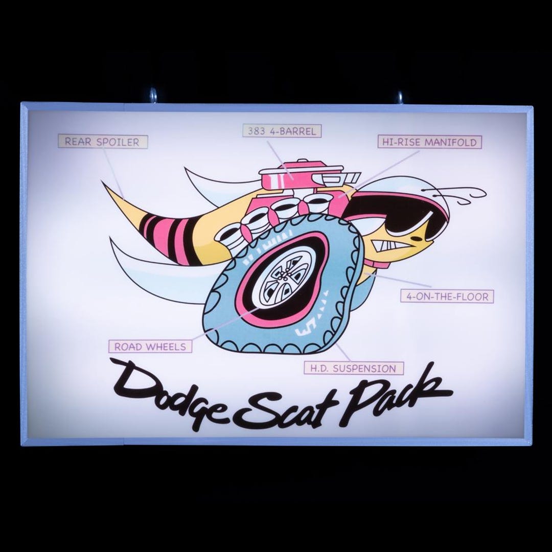 Dodge Scat Pack Sign, Officially Licensed Dodge Product, Dodge Scat ...