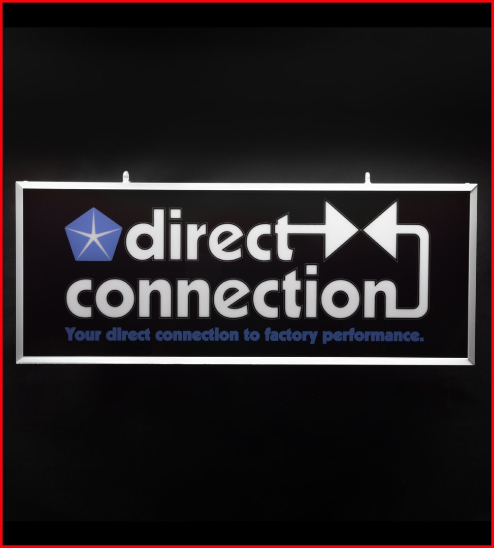 Mopar Direct Connection 30 Inch Backlit LED Lighted Sign 2DIRCN01 - Etsy