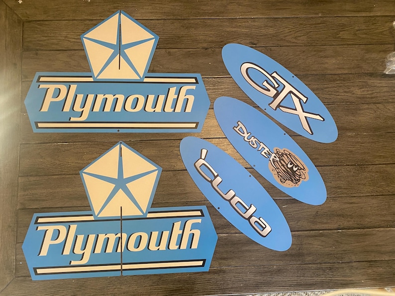 Plymouth Sign – 24 X 17 Ceiling Dangler | Officially Licensed Decor ...